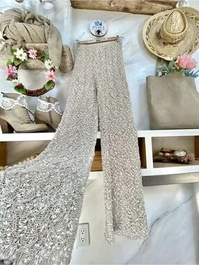 Vintage | Pants & Jumpsuits | Made In Ireland Linen Hand Loomed Boho ...